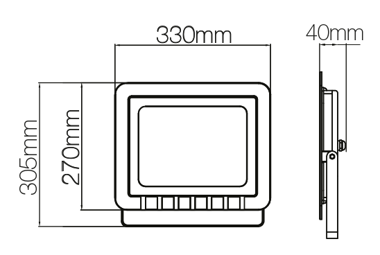 Emco LSF150 LED 150W Outdoor IP65 Slimline LED Floodlight – Kent Traders