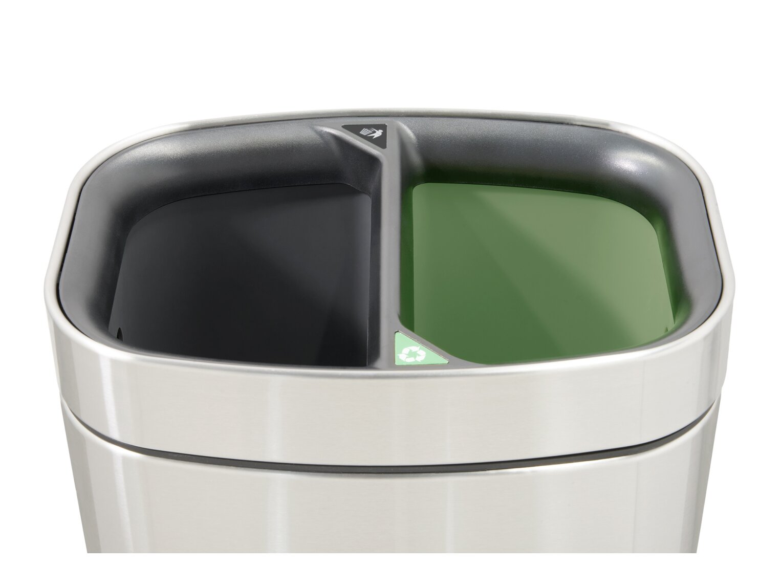 Corby Newport Dual Recycling Bin in Brushed Stainless Steel – Kent Traders