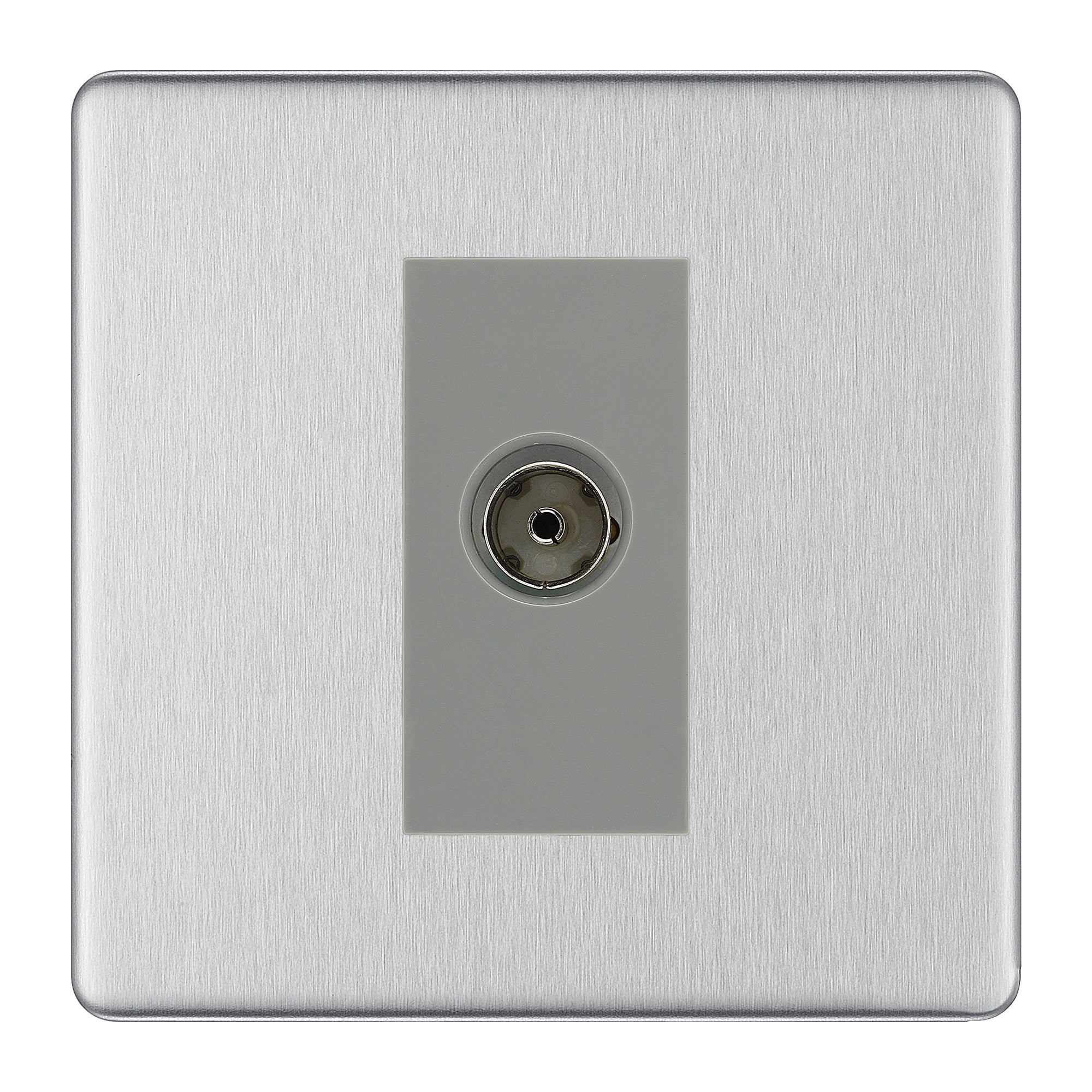 BG Screwless Brushed Steel Co-axial Socket FBS60G – Kent ...