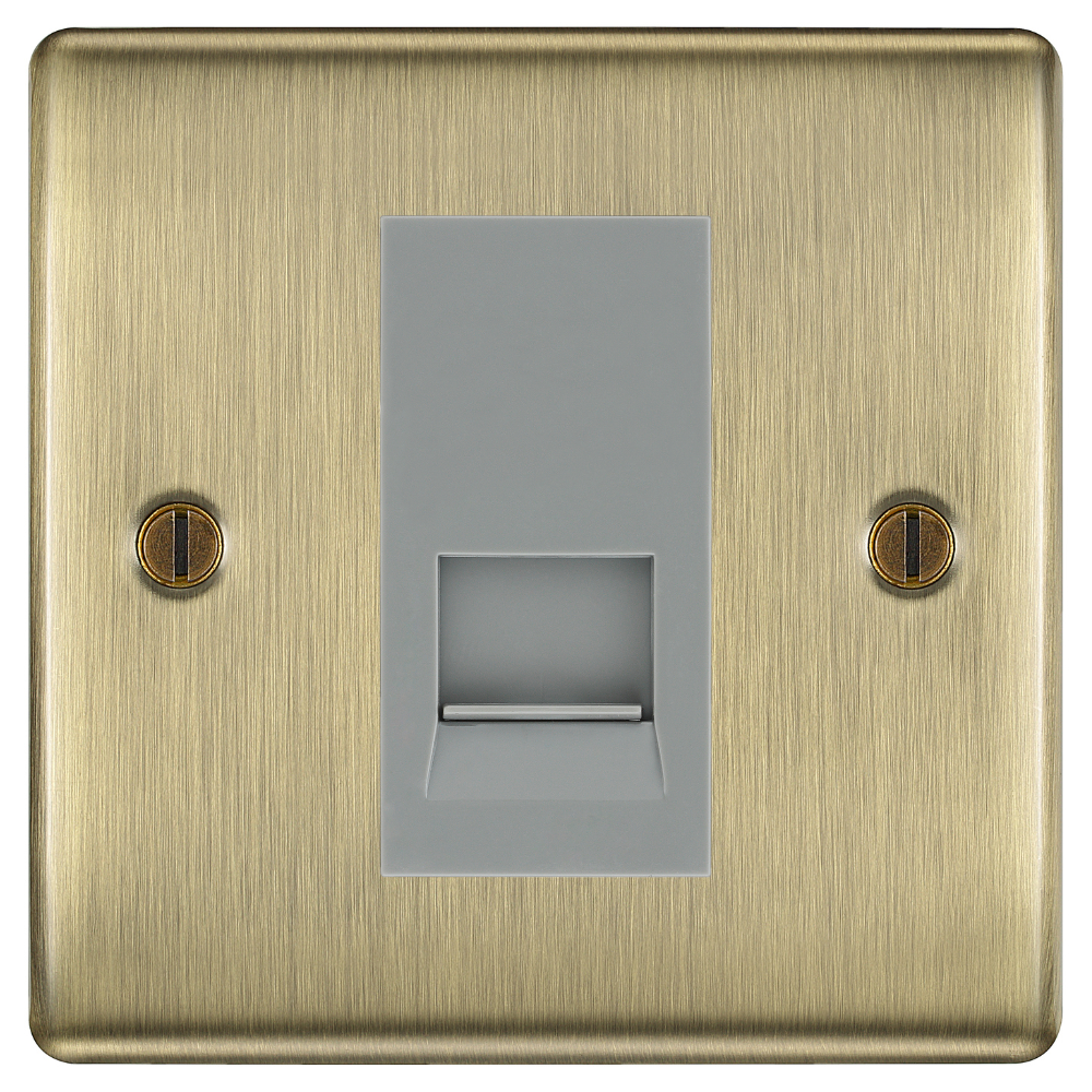 BG Nexus Antique Brass Single Master Telephone Socket – G...