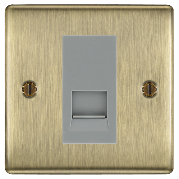 BG Nexus Antique Brass Single Master Telephone Socket – G...