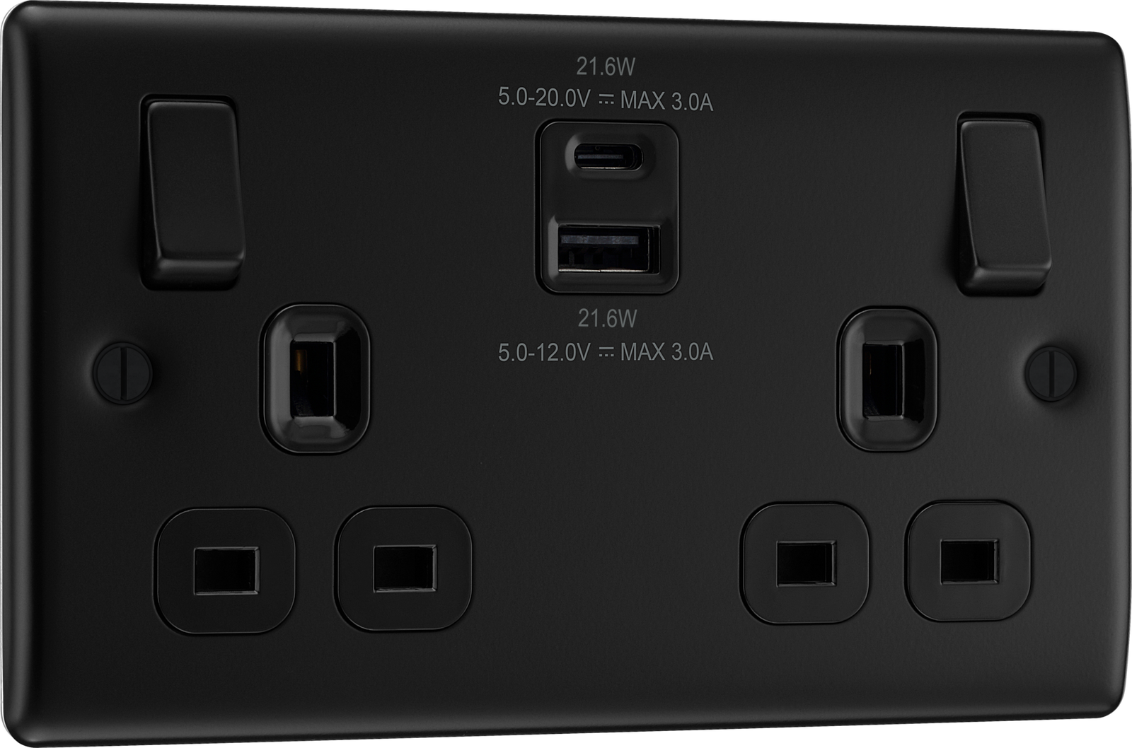 Matt Black Light Switches & Sockets – Kent Traders