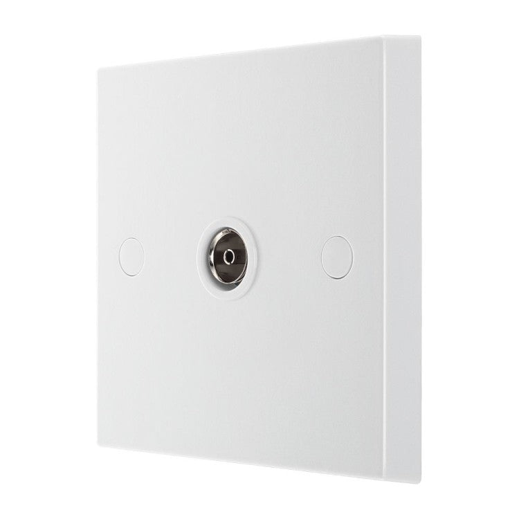 BG 962 Moulded Square Edge | White | 1 Gang Isolated Co-A...