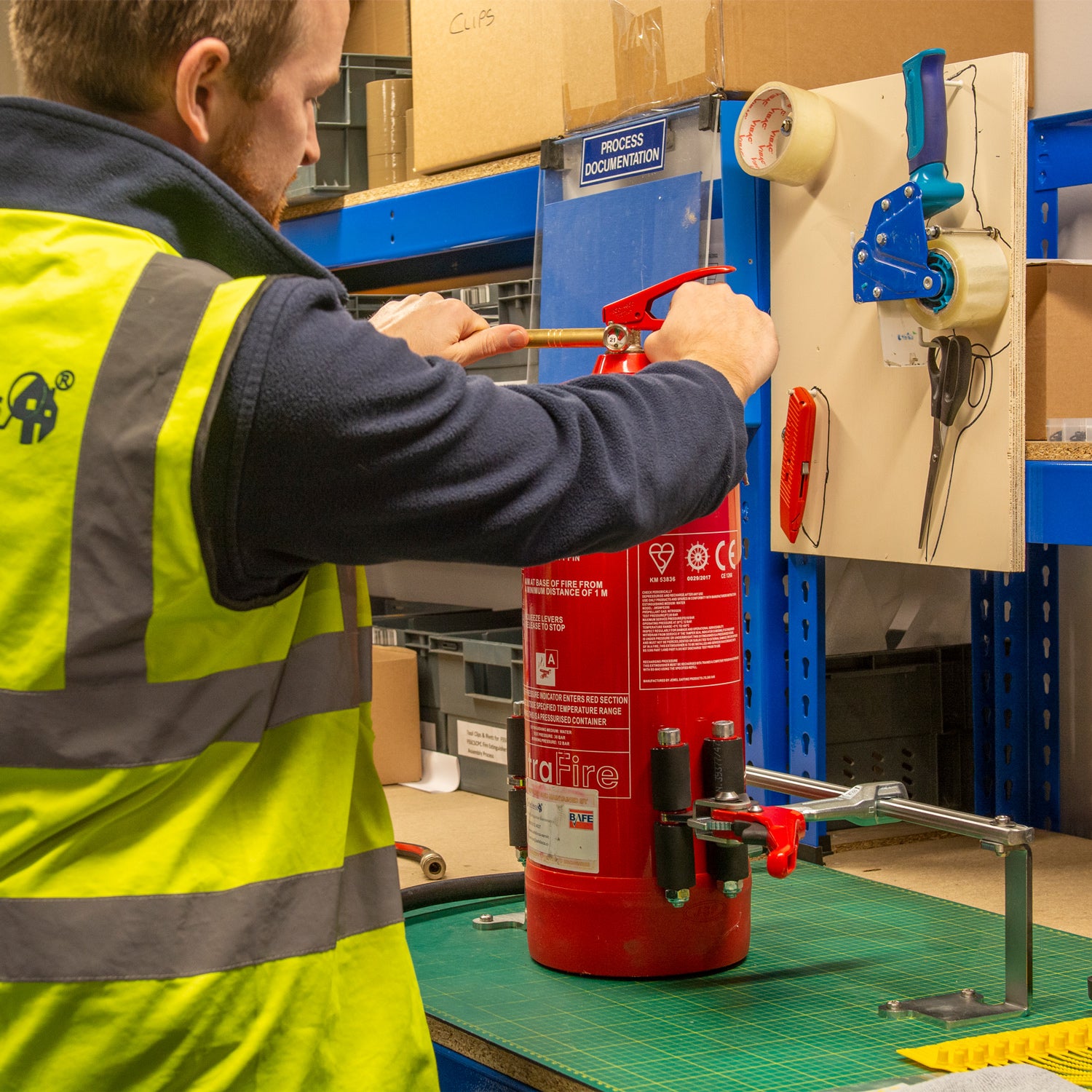 Fire Extinguisher Engineer Servicing Clamp - UltraFire